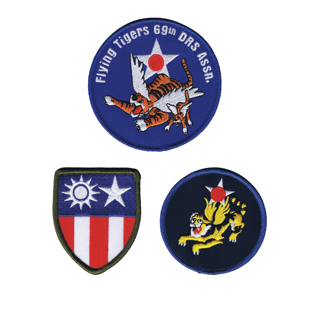 FLYING TIGERS MEMORABILIA PATCHES (EMBROIDERED) – San Diego Leather