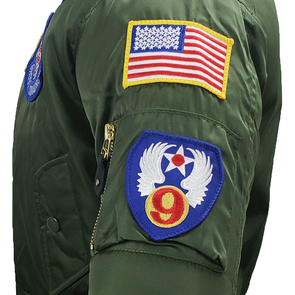 KIDS KMA2 NYLON BOMBER JACKET – San Diego Leather